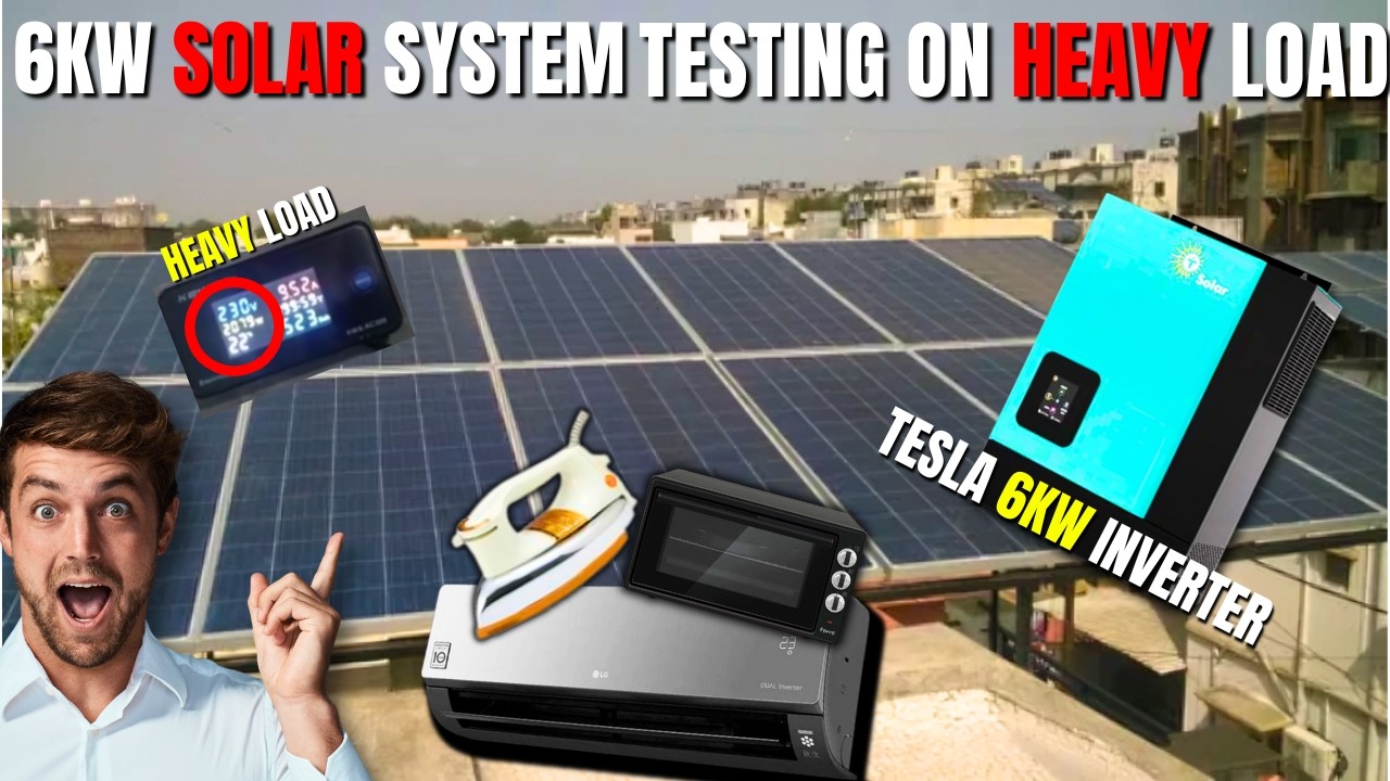 Heavy Load Testing On 6Kw Hybrid Solar System | 4g Packages