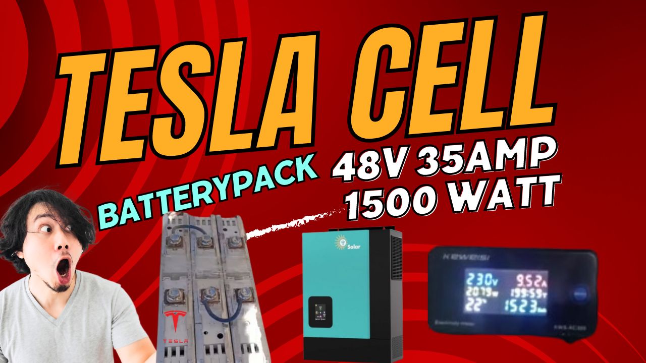 Tesla Car Battery Pack 48V Working with Tesla HLE | 4g Packages