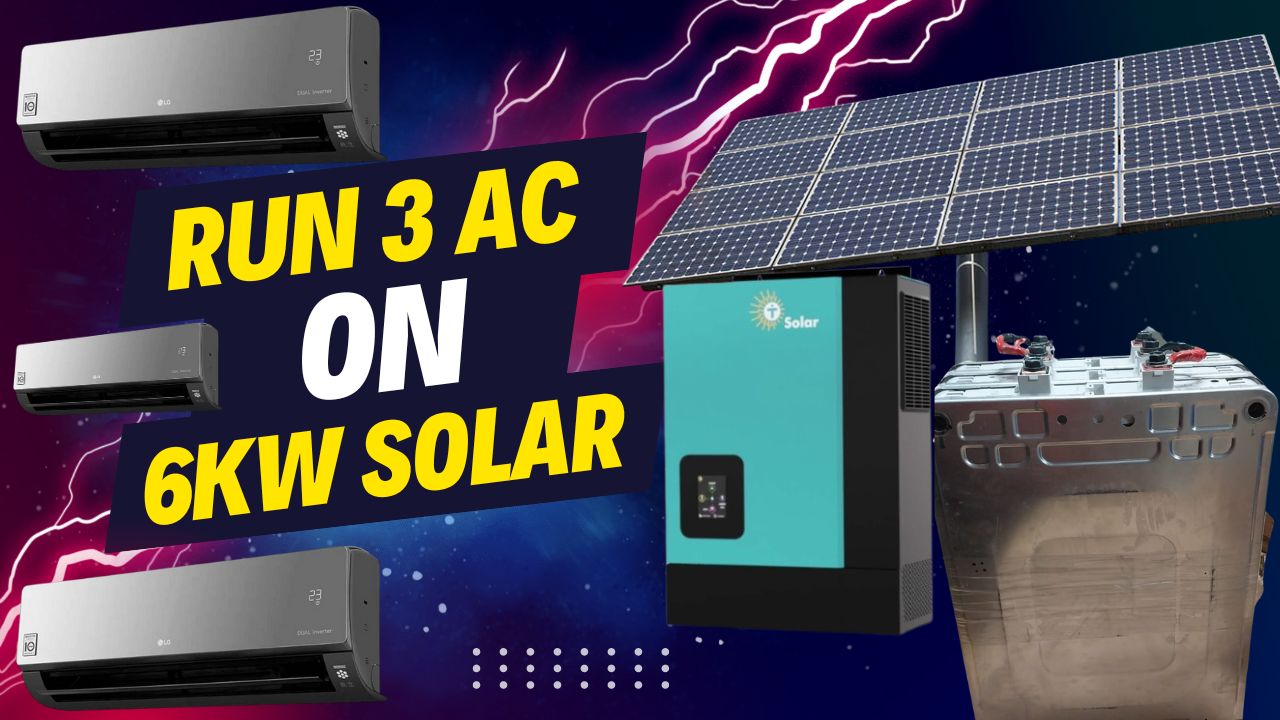 Run 3 AC Full Load Testing On Tesla HLE 6 KW with 3KW Tesla Cell Pack ...