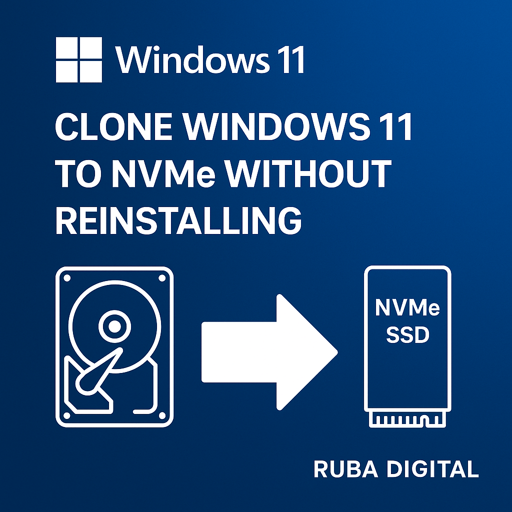 Clone Windows 11 to NVMe Without Reinstalling | Fast SSD
